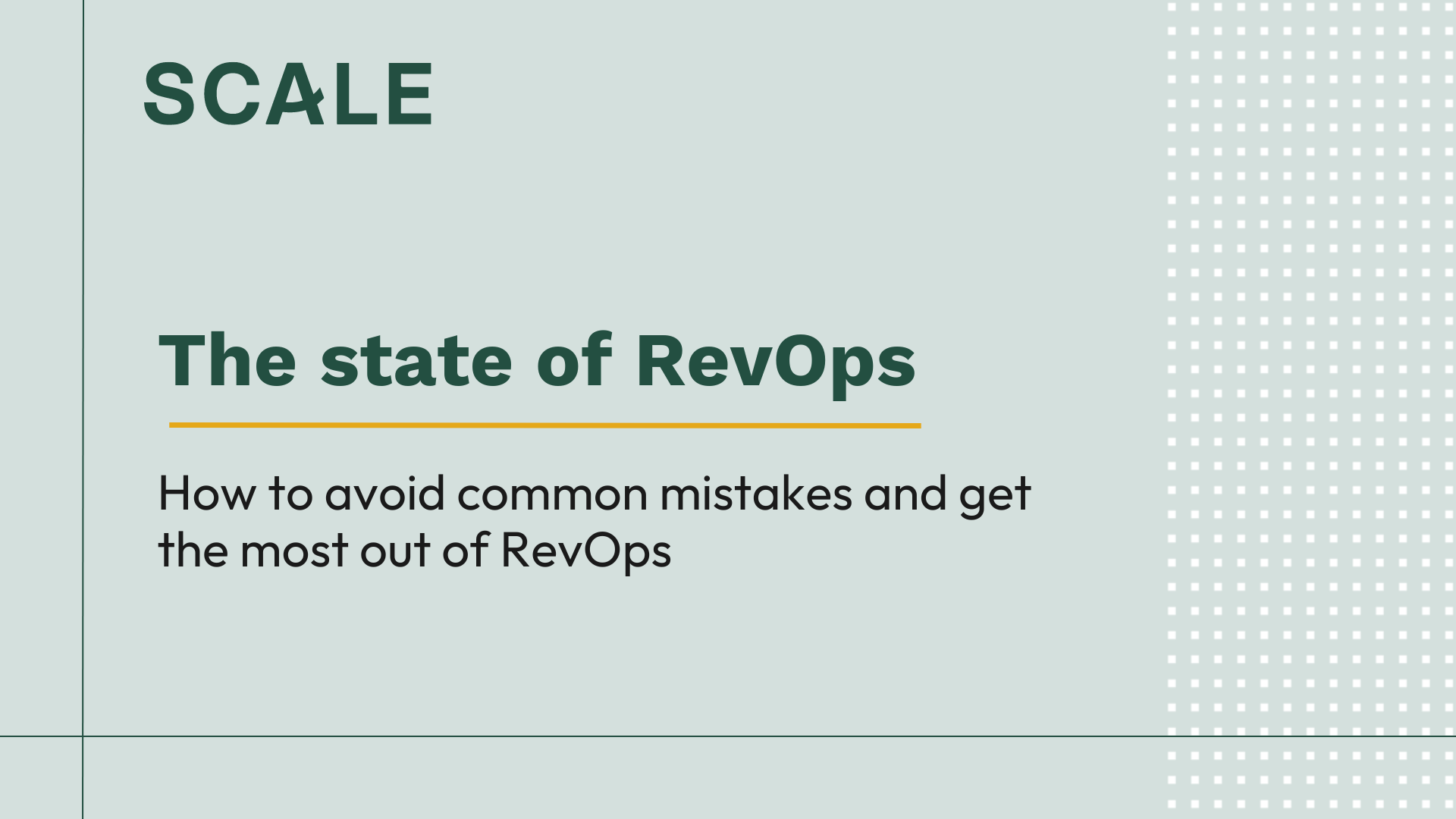 The state of RevOps: Three learnings from our GTM Summit - Scale ...