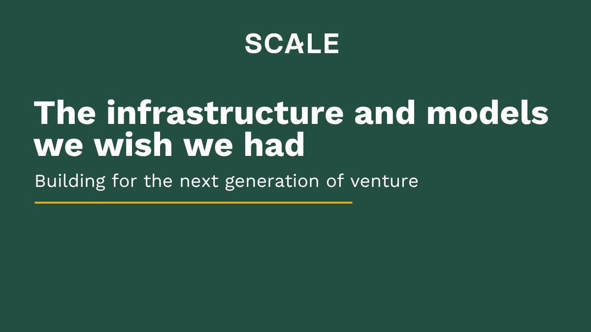 The infrastructure and models we wish we had: Building for the next ...